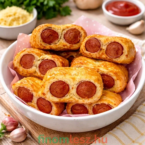 Szénhidrátcsökkentett Wall•E sajtos-virslis tönkölynasi recept